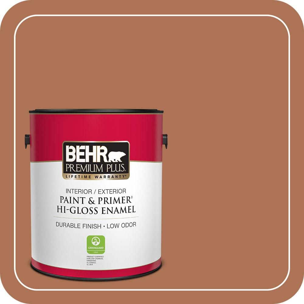 BEHR PREMIUM PLUS 1 gal. #PPU3-15 Glazed Pot Hi-Gloss Enamel Interior ...