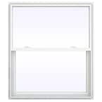 JELD-WEN 41.5 in. x 53.5 in. V-2500 Series White Vinyl Single Hung ...