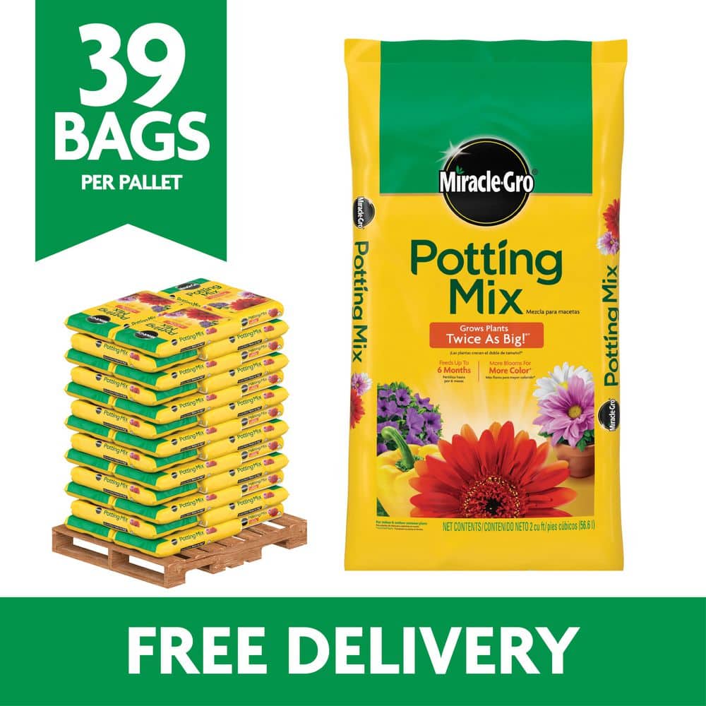 Miracle-Gro Potting Mix Pallet, 78 cu. ft., For Indoor and Outdoor Container Plants, Soil ...