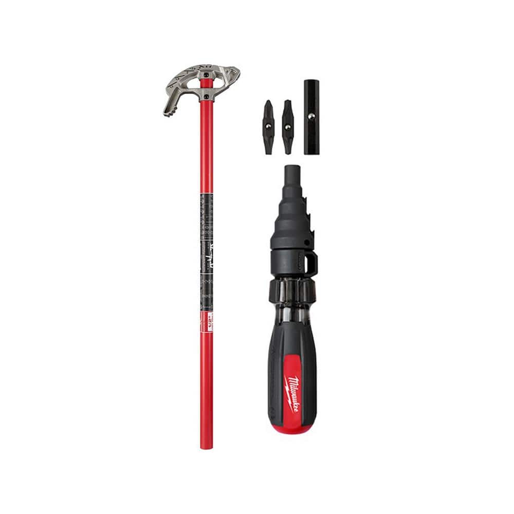 Milwaukee 1/2 in. Aluminum Conduit Bender and Handle with 7-in-1 ...