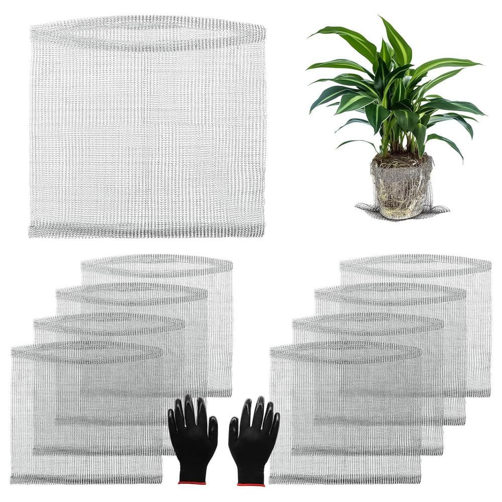 ATENGNES 8-Piece 5 gal. Root Guard Gopher Proof Stainless Wire Steel ...