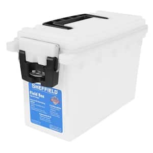 Sheffield Gray Plastic 30 Cal Lockable and Stackable Field Storage Box ...