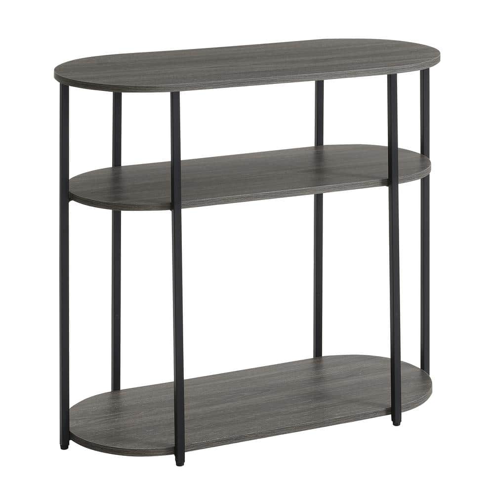 Convenience Concepts Designs2Go Simon 31.5 in. Weathered Gray and Black ...