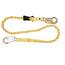 Werner 3 ft. DeCoil Lanyard (DCELL Shock Pack, 1 in. Web, Snap Hook ...