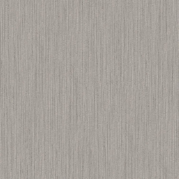 Utopia Collection Grey Vertical Weave Effect Sheen Finish Vinyl on Non ...
