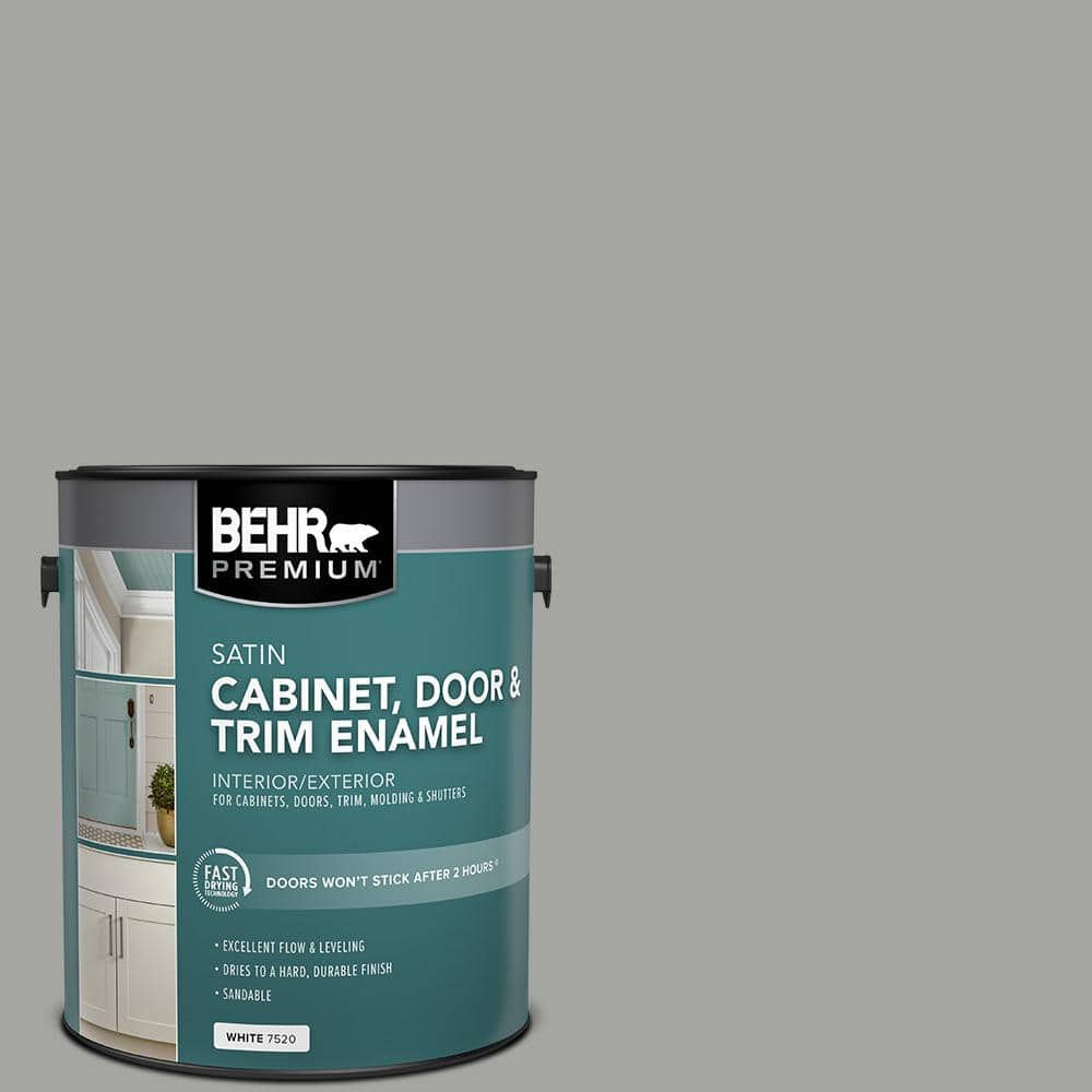 BEHR PREMIUM 1 gal. #PPU24-18 Great Graphite Satin Enamel Interior ...