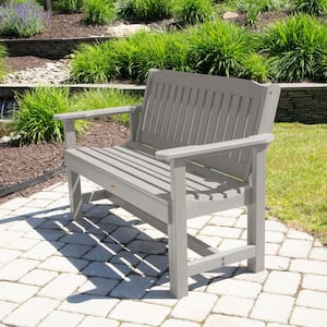 Highwood Lehigh 5 ft. 2-Person Nantucket Blue Recycled Plastic Outdoor ...