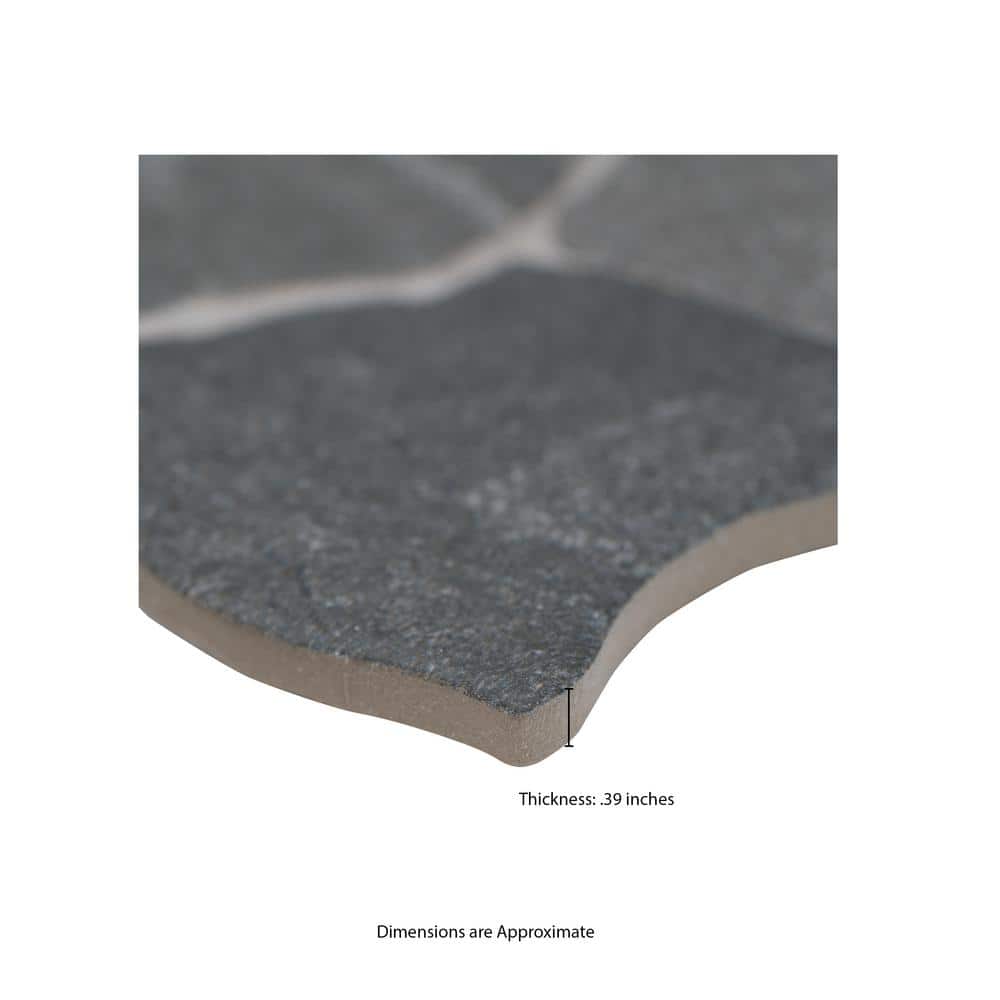 Buy Mauna Loa Lave 17 in. x 26 in. Matte Porcelain Stone Look Floor and ...