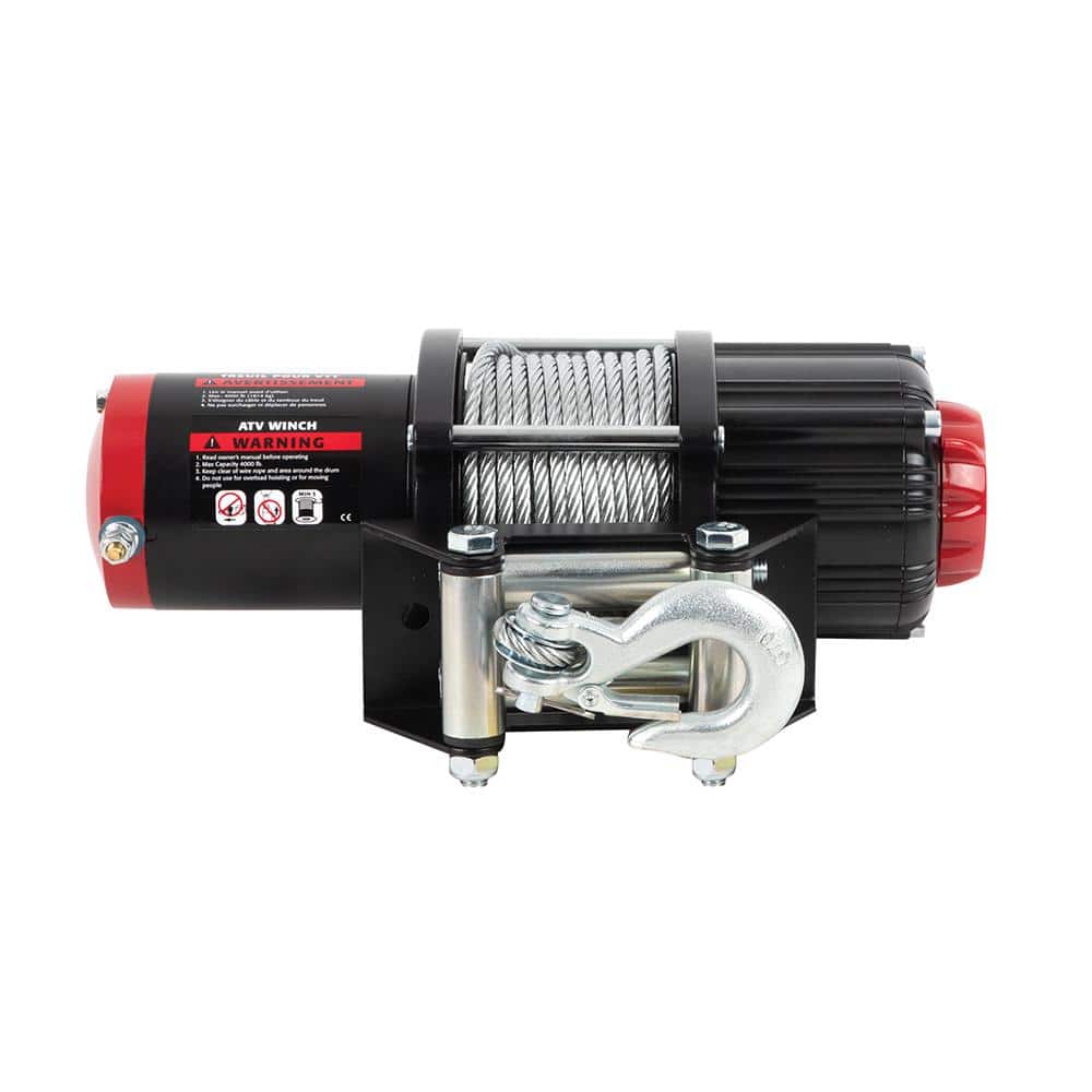 Erickson 12-Volt DC 40 ft. 4000 lb. Electric Winch 06428 - The Home Depot