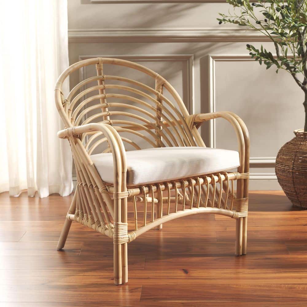 SAFAVIEH Aragorn Natural Arm Chair ACH6529B - The Home Depot