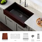 Karran QAWS 740 qt. 34 in. Single Bowl Farmhouse Apron Front ...