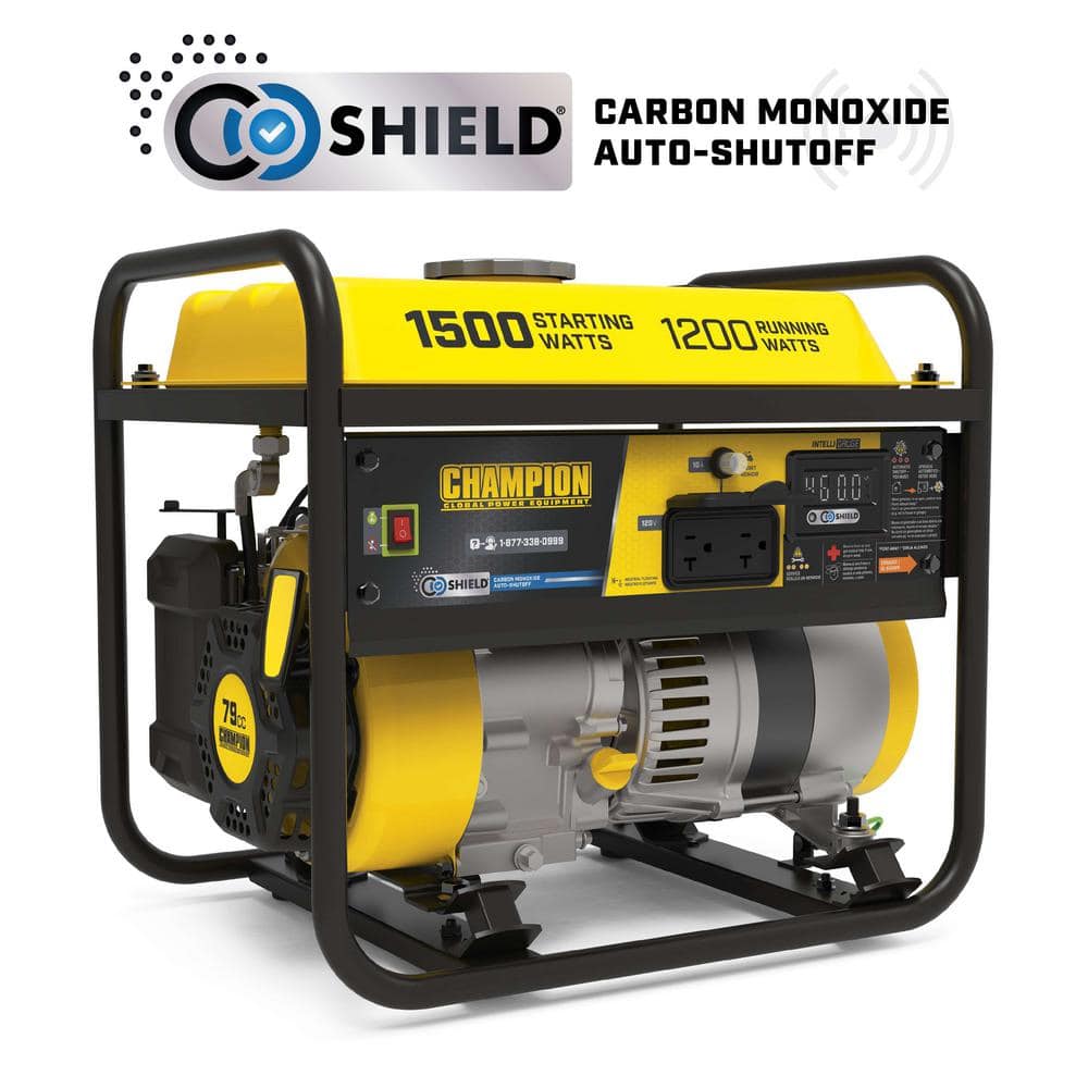Champion Power Equipment 1500/1200-Watt Recoil Start Gasoline Powered ...