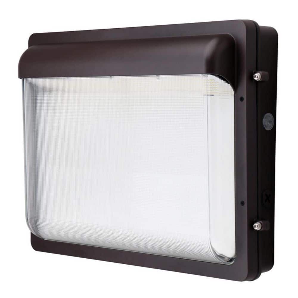 HALCO LIGHTING TECHNOLOGIES Low Profile Wall Pack Size 3, Bronze Finish ...