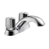 Delta Commercial 2-Handle Metering Utility Faucet in Chrome 2507LF-HDF ...