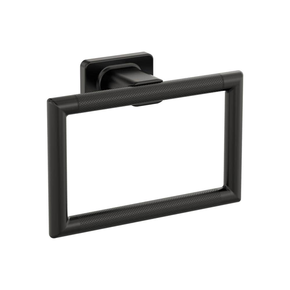Amerock Bronx Wall Mounted Towel Ring in Black Bronze BH26612BBR - The ...