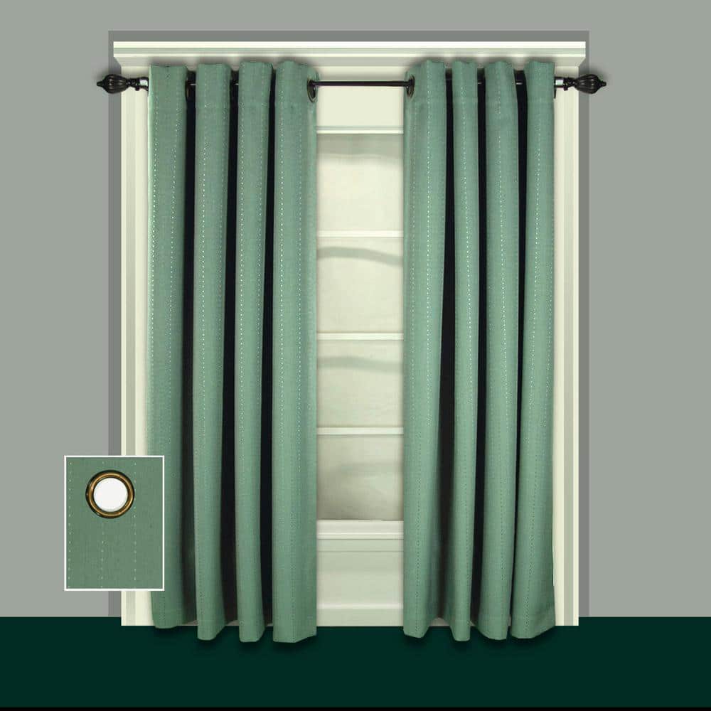 RICARDO Grand Pointe 54 in. W x 96 in. L Polyester Blackout Window ...