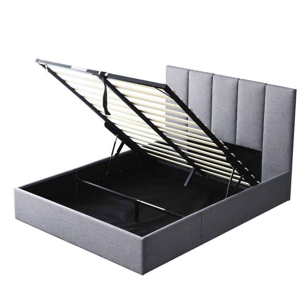 Have a question about Ahokua Gray Plywood Frame Queen Upholstered ...