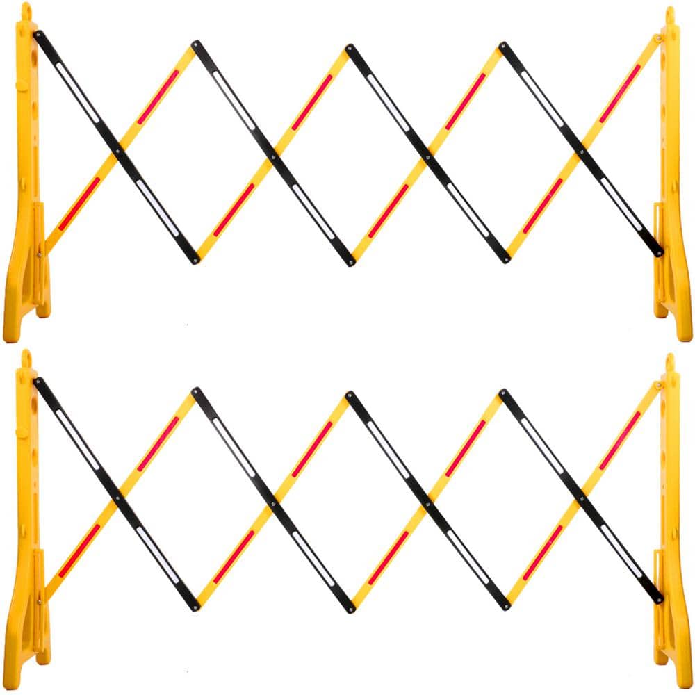 VEVOR Expandable Mobile Barricade 8.3 ft. W Plastic Barricade Water ...