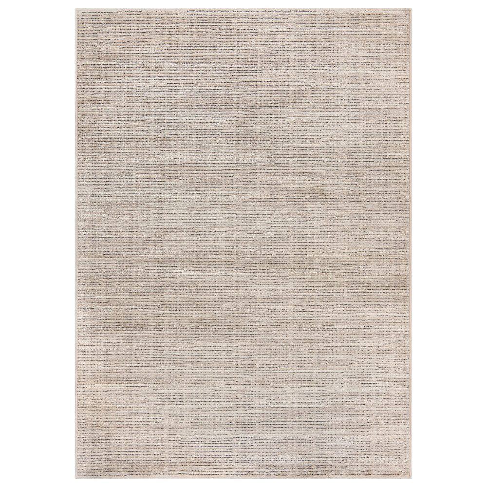 World Rug Gallery Striped Abxture Linen Indoor High-Low Area Rug 4 ft ...
