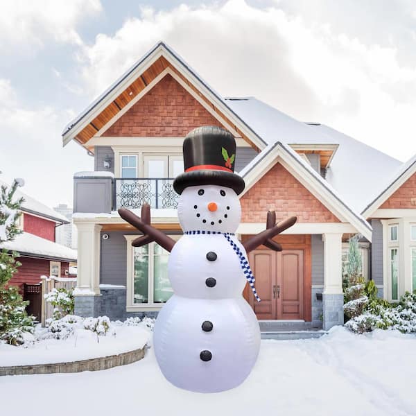 Northlight 20ft. Lighted Inflatable Snowman Outdoor Commercial ...