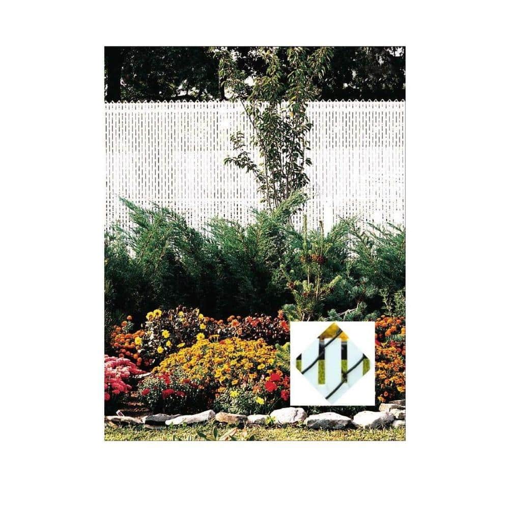 Pexco Vertical Privacy Slats PVT-WHITE6 - The Home Depot