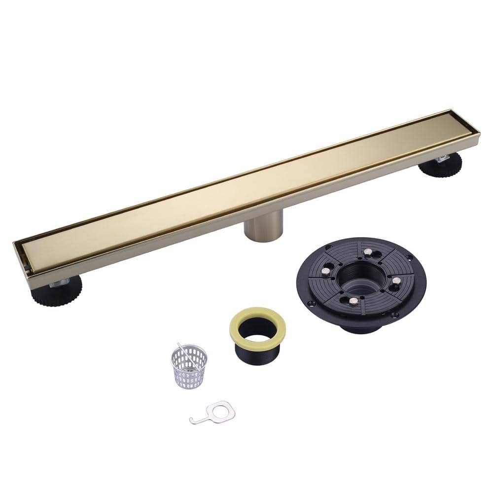 Brushed Gold Shower Drain
