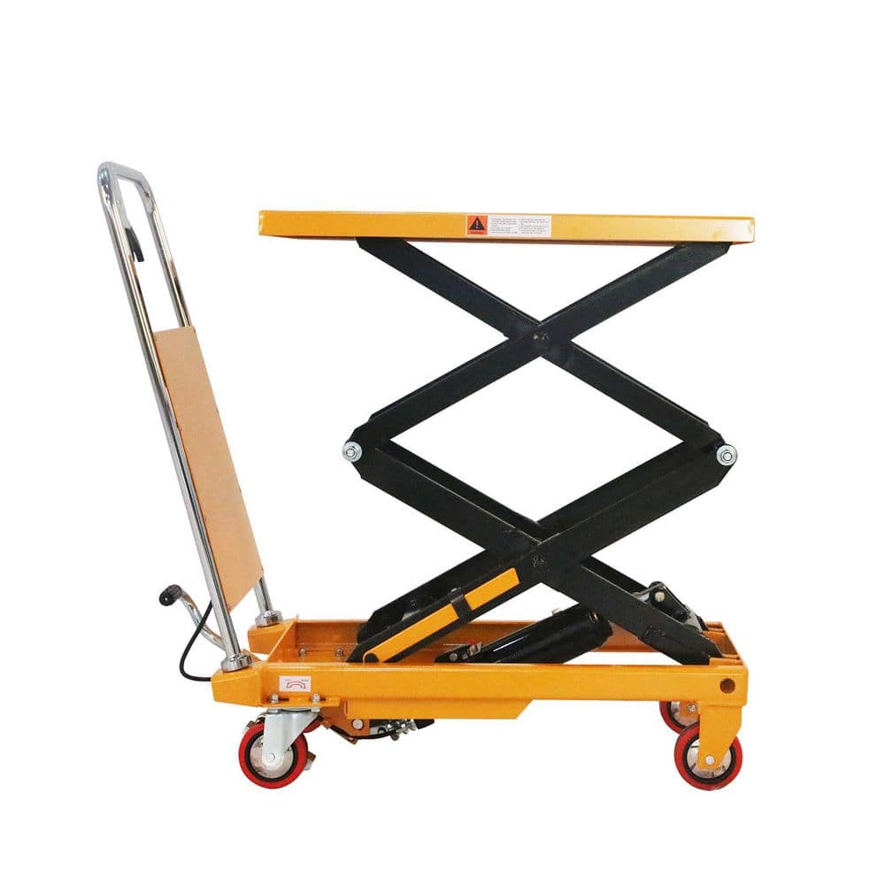 TORY CARRIER 330 lbs. Double Scissors Lift Table 43.3 in. High Lift ...