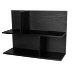 Atlantic 8.47 in. x 23.46 in. x 8.47 in. Black Wood Infiniti Modular ...