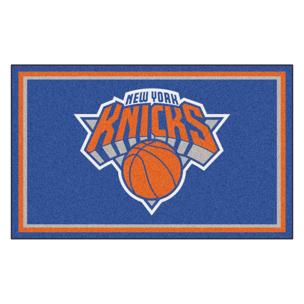 FANMATS NBA - New York Knicks Blue 4 ft. x 6 ft. Area Rug 20437 - The ...