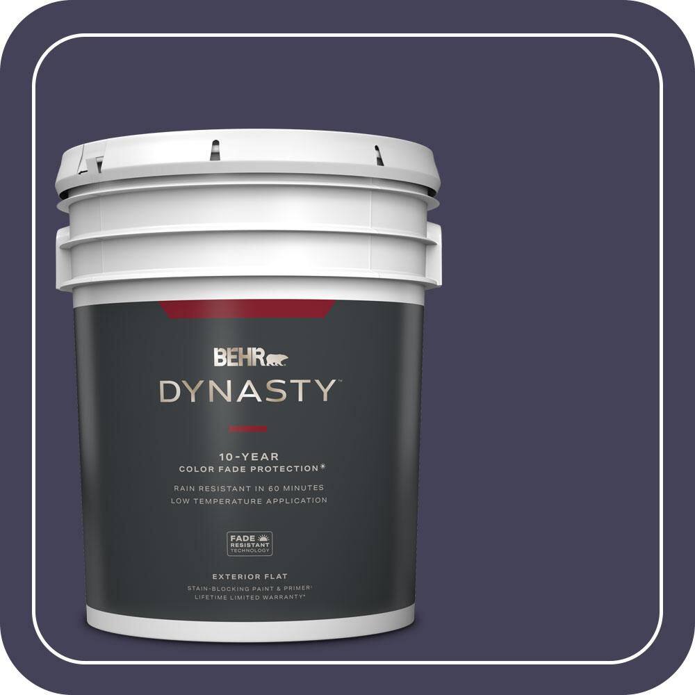 BEHR DYNASTY 5 gal. #PPU16-20 Renaissance Flat Exterior Stain-Blocking ...