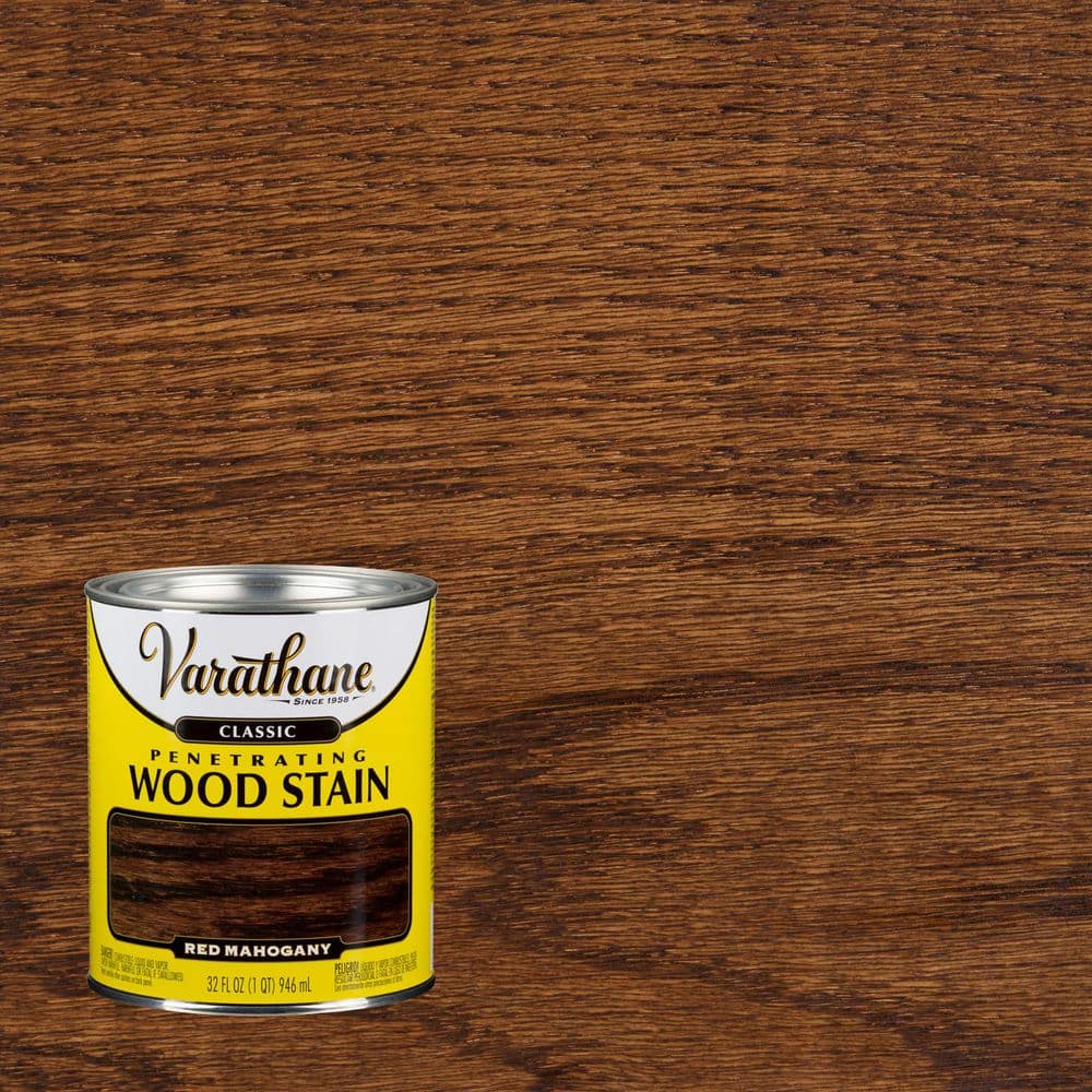 Varathane 1 qt. Red Mahogany Classic Wood Interior Stain 339709 - The ...