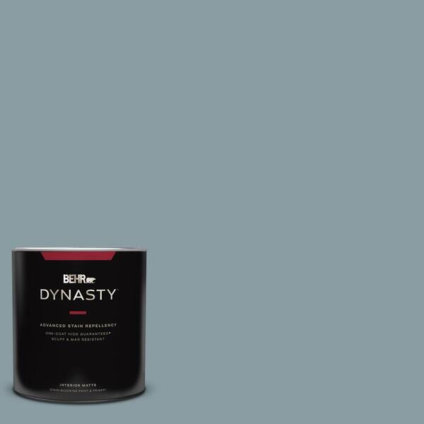 BEHR DYNASTY 1 qt. #540F-4 Shale Gray Matte Interior Stain-Blocking ...