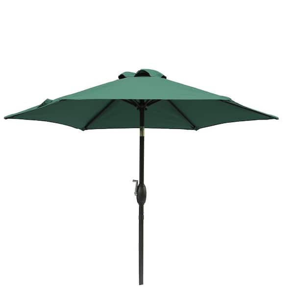 HOTEBIKE 7.5 ft. Dark Green Patio Umbrella Outdoor Table Market ...