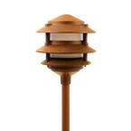 Best Pro Lighting Low Voltage Rust Outdoor Landscape 3-Tier Pagoda ...