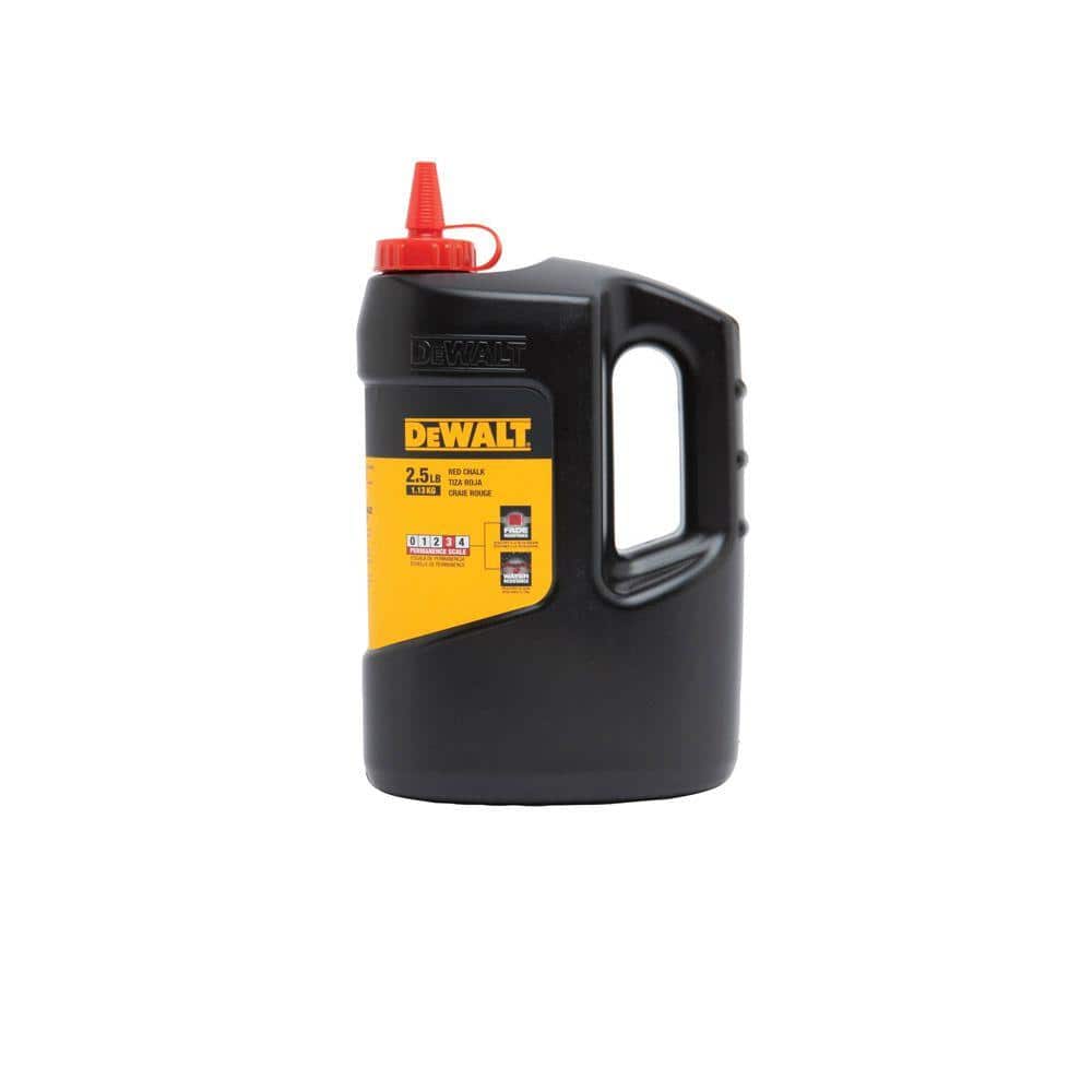 DEWALT 2.5 lbs. Red Chalk DWHT47057 - The Home Depot