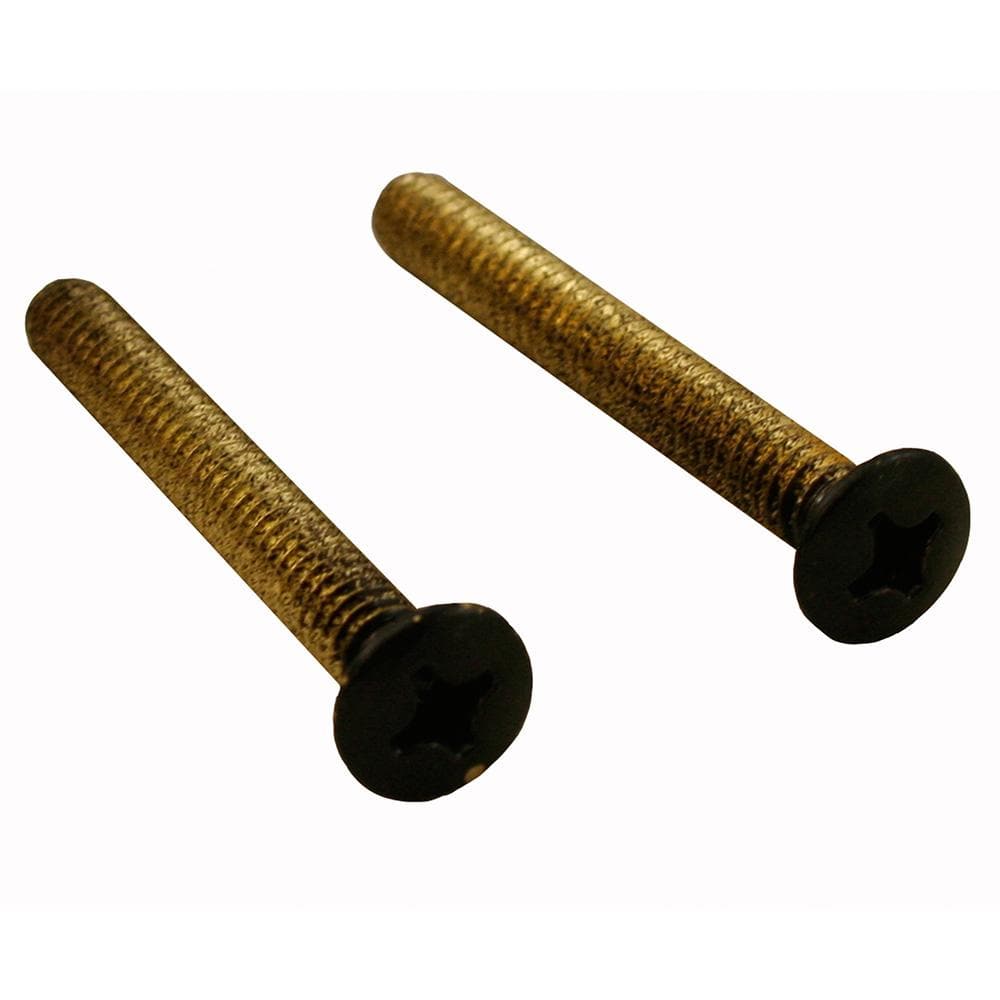 JONES STEPHENS 1/4 in. x 2 in. Bath Waste and Overflow Faceplate Screws ...