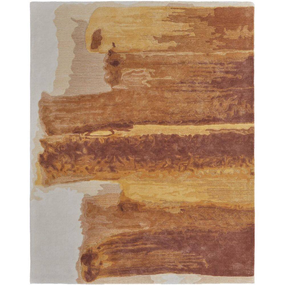 HomeRoots 2 ft. x 3 ft. Red Abstract Area Rug 2000566524 - The Home Depot