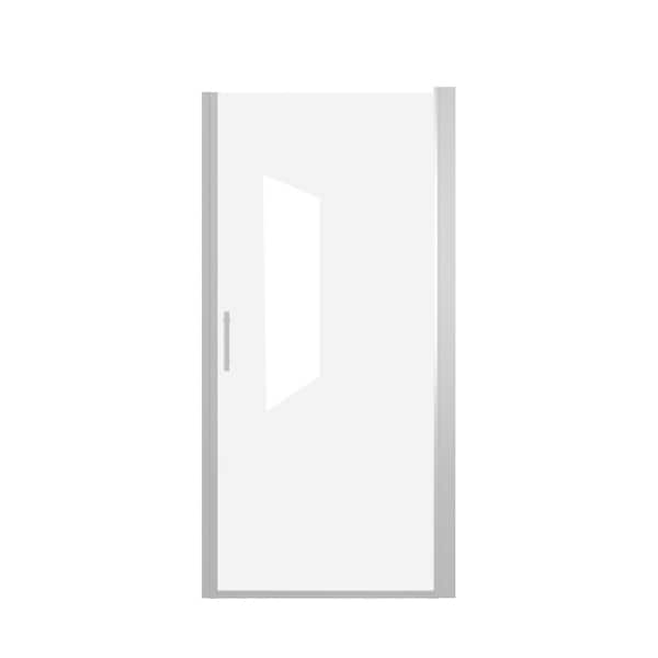 LIVACA 28 in.-32 in. W x 72 in. H Bifold Shower Door in Chrome with ...