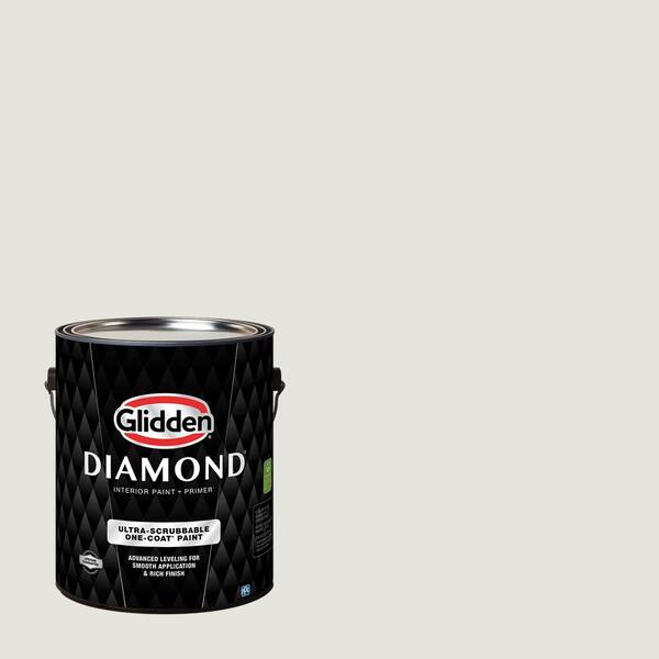 Glidden Diamond 1 gal. PPG1029-1 Silvery Moon Ultra-Flat Interior Paint ...