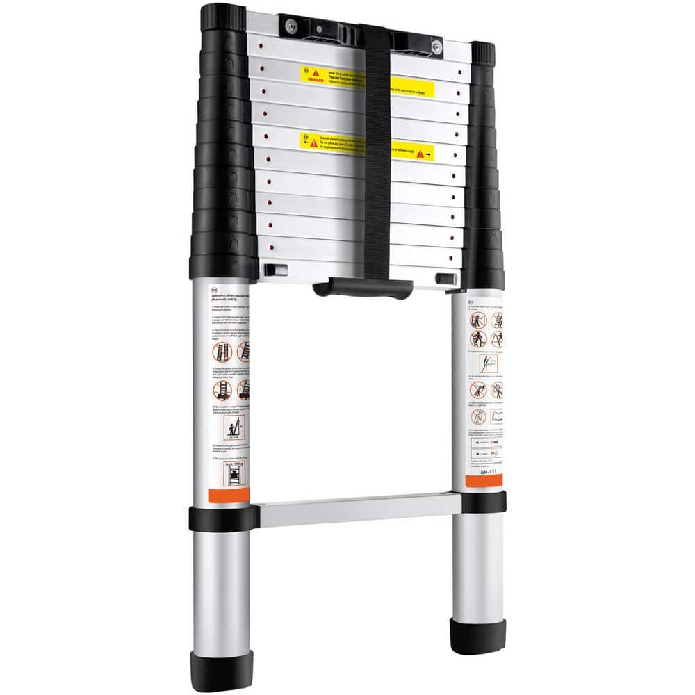 SKYSHALO Telescoping Ladder, # of Rungs 13-Step Standard Extension ...
