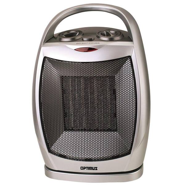 Optimus 750-Watt to 1500-Watt Oscillating Ceramic Portable Heater with ...
