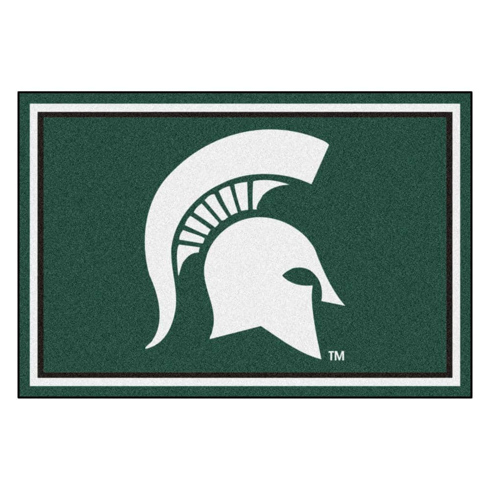 FANMATS NCAA - Michigan State University Green 8 ft. x 5 ft. Indoor ...