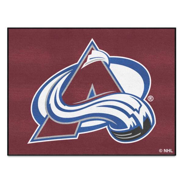 FANMATS Colorado Avalanche Maroon 34 in. x 42.5 in. All-Star Area Rug ...