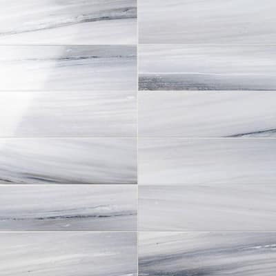 Ivy Hill Tile Samoa Gray 7.87 in. x 23.62 in. Polished Ceramic Wall ...