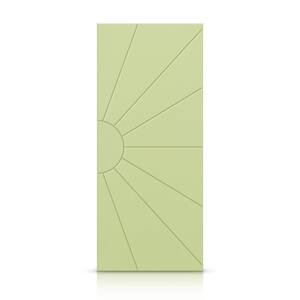 CALHOME 24 in. x 84 in. Hollow Core Sage Green Painted Composite MDF ...