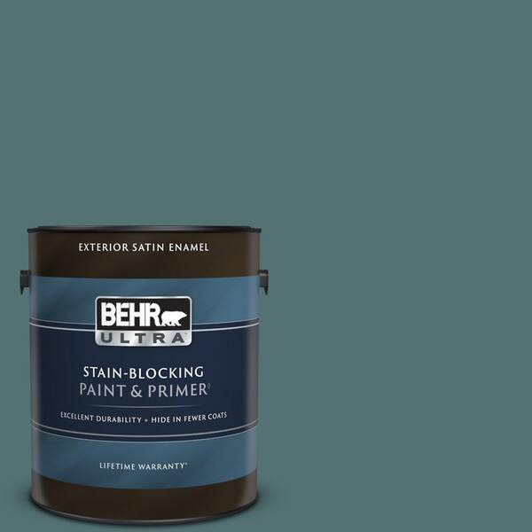 BEHR ULTRA 1 gal. #PPU13-02 Juniper Berries Satin Enamel Exterior Paint ...