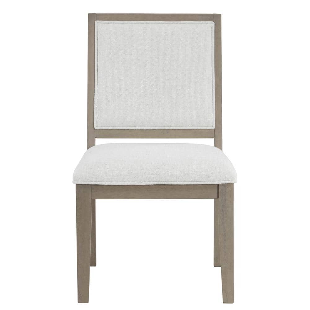 Steve Silver Lily Greige Gray Polyester Upholstered Side Chair Set of 2 ...