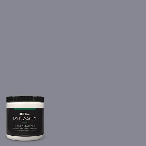BEHR DYNASTY 8 oz. #PPU16-15 Gray Heather Semi-Gloss Enamel Stain ...