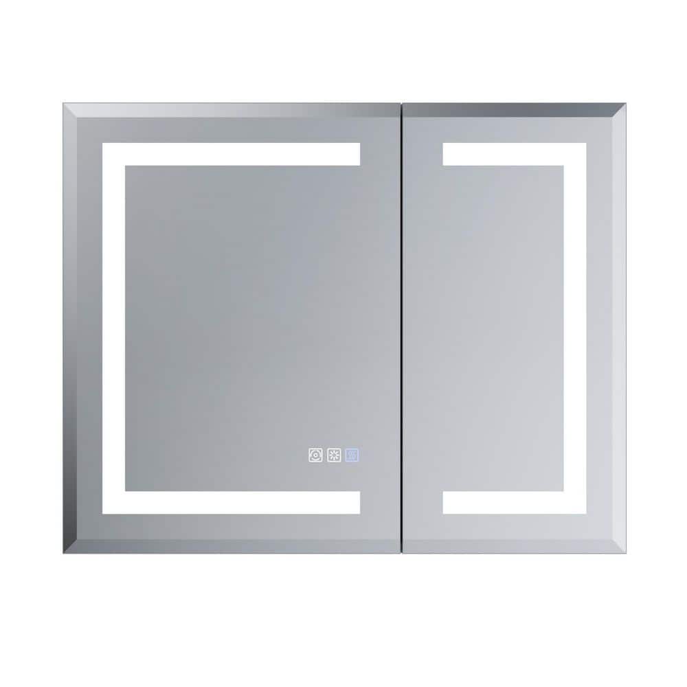 TCYO 30 in. W x 24 in. H Rectangular Aluminum Medicine Cabinet with ...