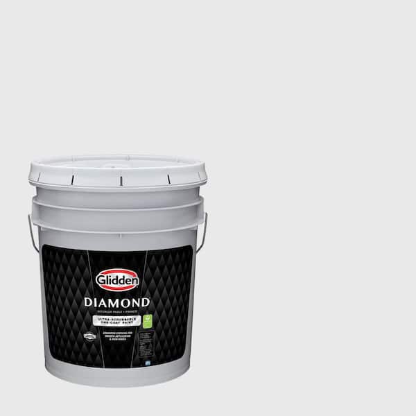 Glidden Diamond 5 gal. PPG1043-1 Snowbank Ultra-Flat Interior Paint ...